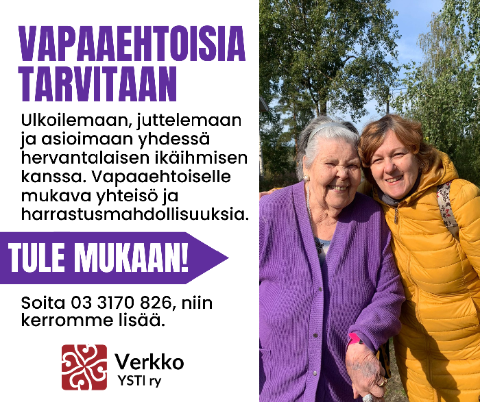 Verkko hakee vapaaehtoisia :: www.yst.net